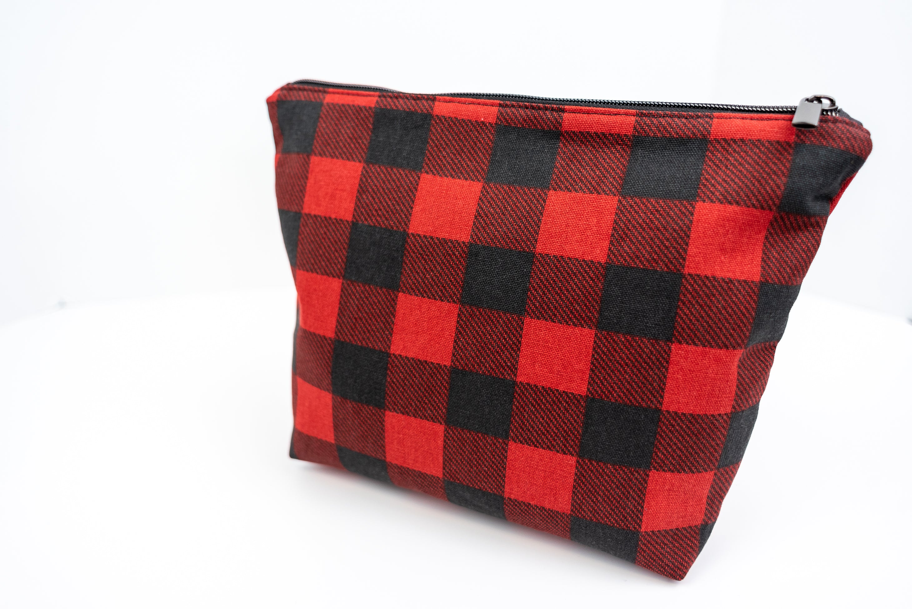 Large Wedge Bag - Red & Black Buffalo Check – A Brittain Studio